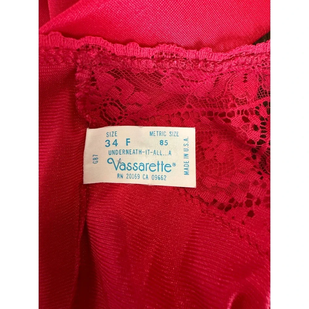 vassarette | Intimates & Sleepwear | Vintage Vassarette Red Lace Slip ...
